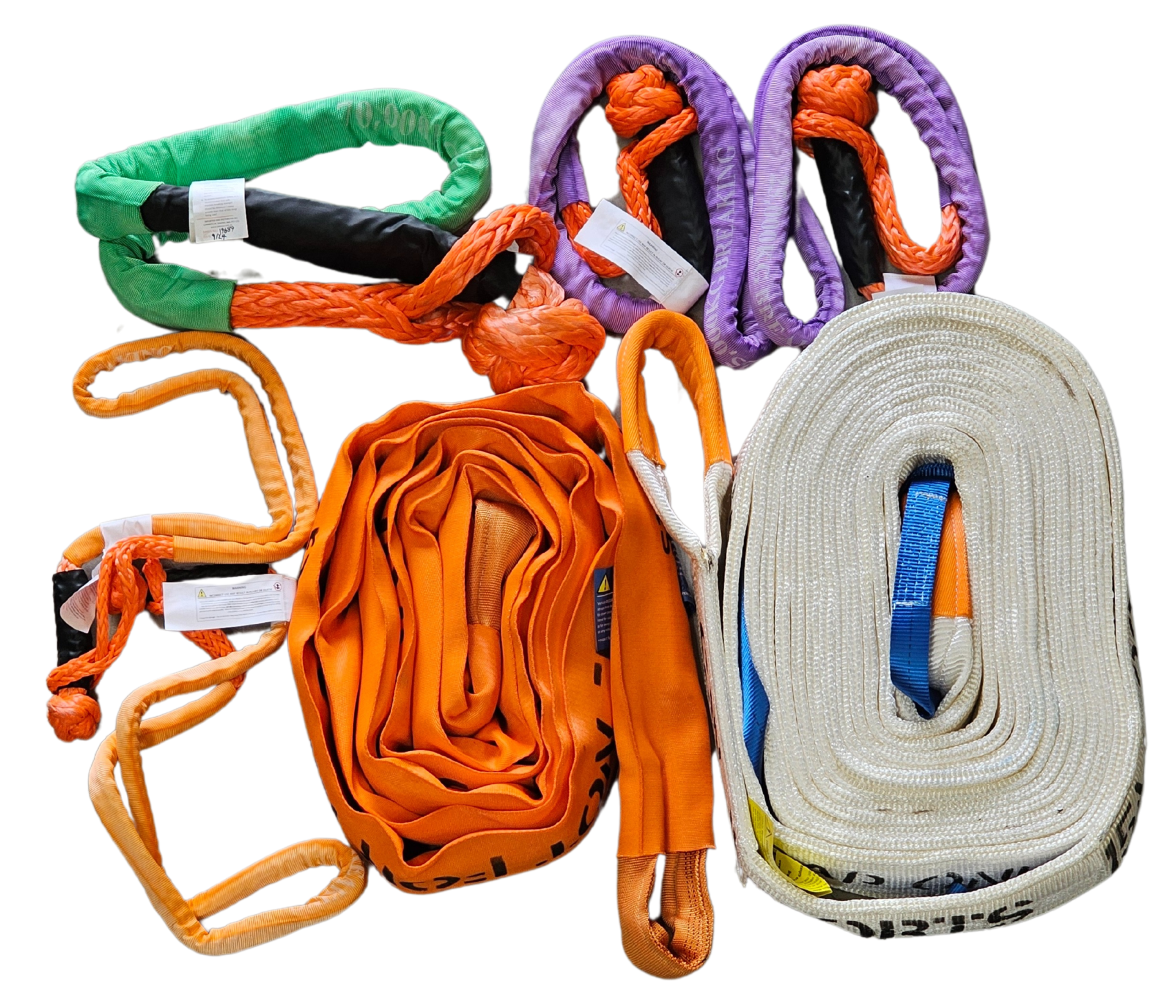 32,000Kg 15Mt Snatch Strap Soft Shackle Recovery Kit, code ...