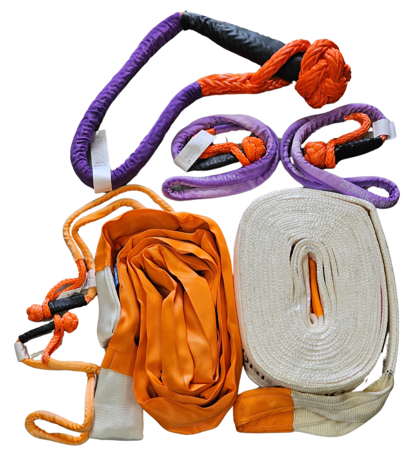 50,000Kg 15Mt Snatch Strap Soft Shackle Recovery Kit, code ...